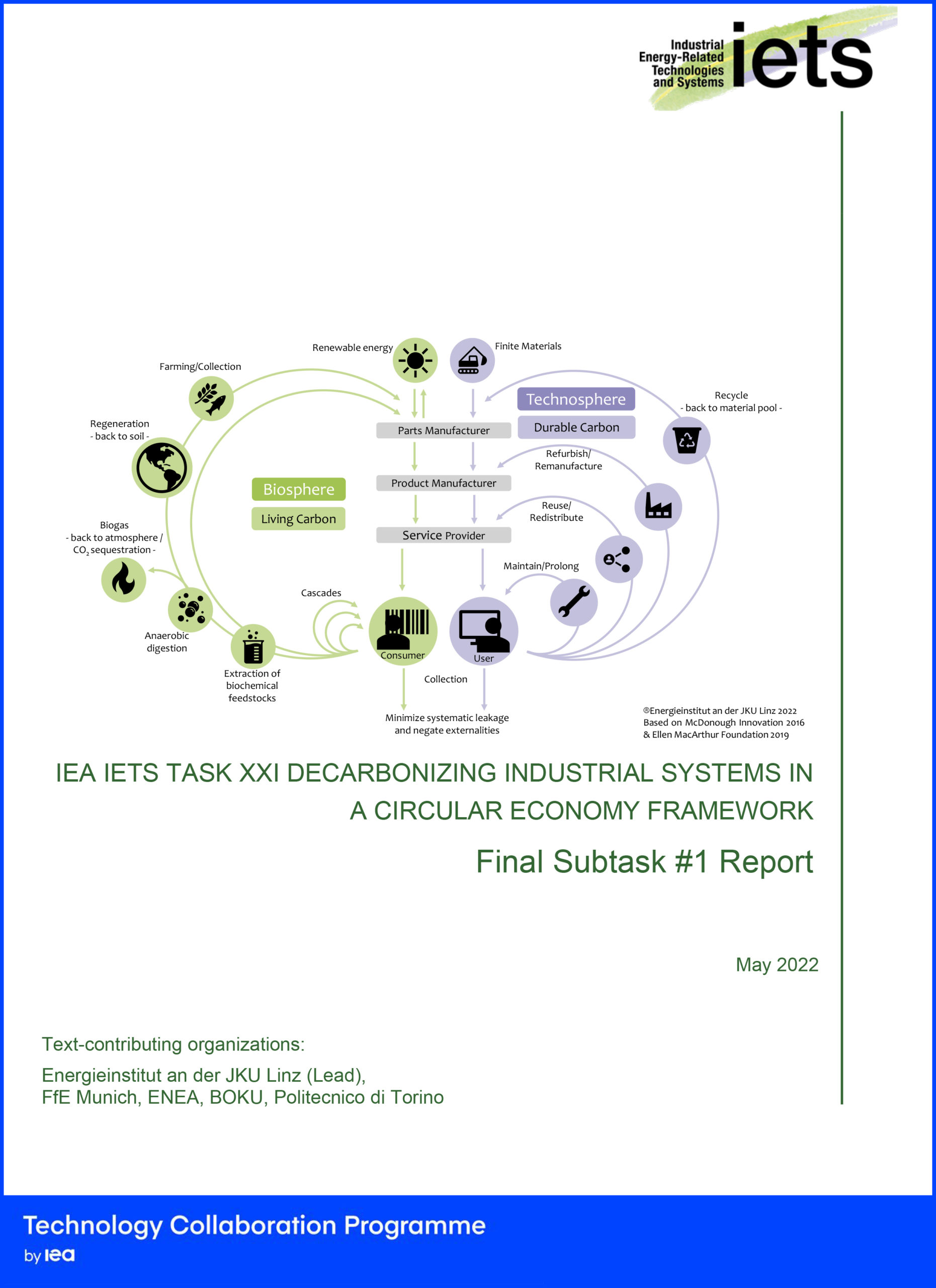 Final Report: Task XXI, Subtask 1 | IETS